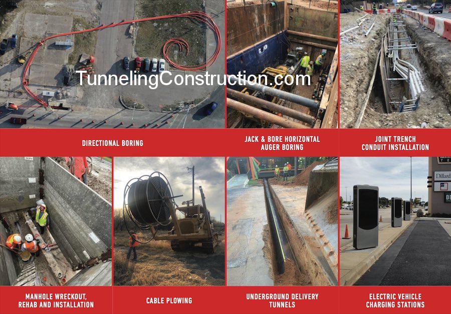 Joint Trench Utilities - Tunneling Construction